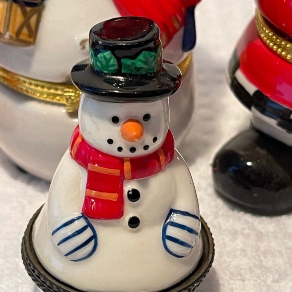 Holiday | Trinket Box Santa And Snowman | Poshmark